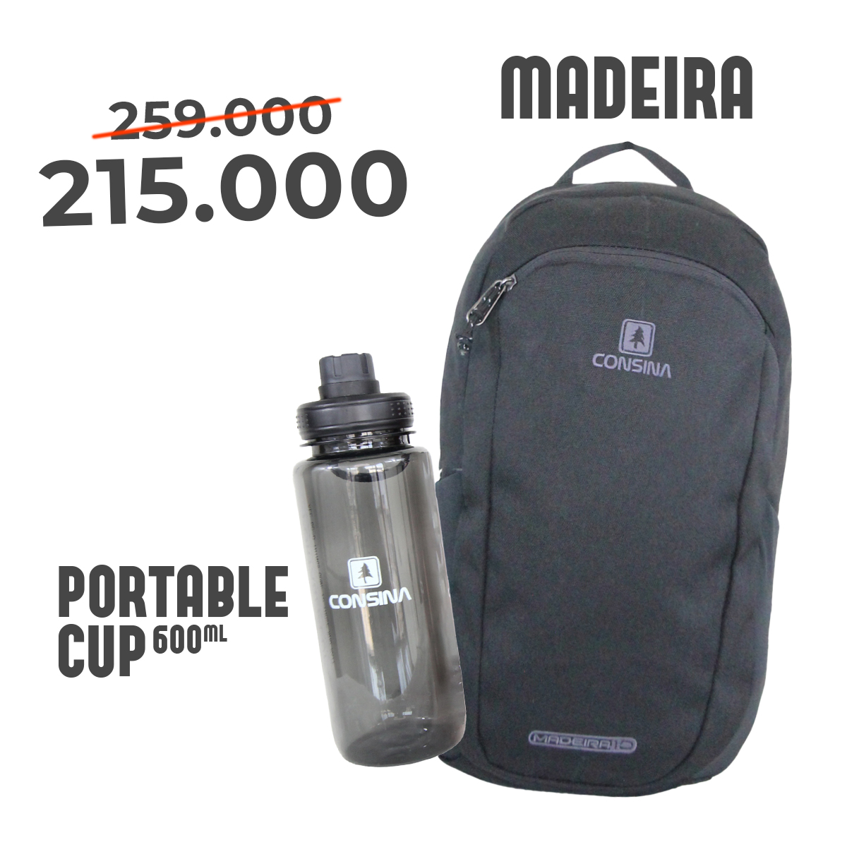 PAKET BUNDLING CONSINA MADEIRA + PORTABLE CUP - Toko Online Consina ...