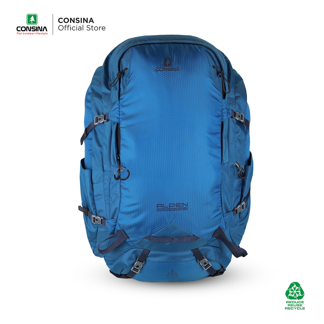 CONSINA ALPEN RANSEL GUNUNG | HIKING OUTDOOR TRAVEL 50L - Toko Online ...